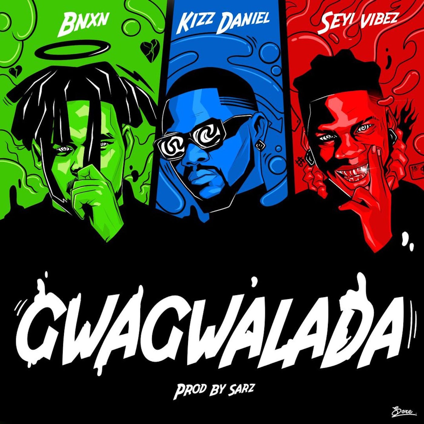 GWAGWALADA by Kizz Daniel, Seyi Vibez and BNXN on Beatsource