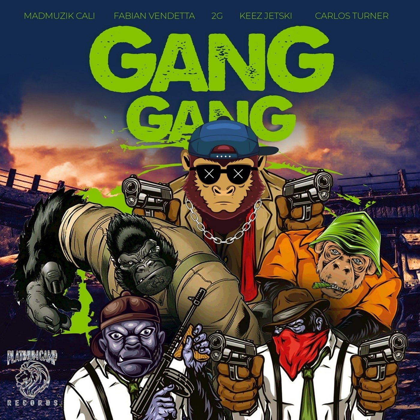 Gang Gang by 2G, Carlos Turner, Madmuzik Cali, Fabian Vendetta and Keez ...