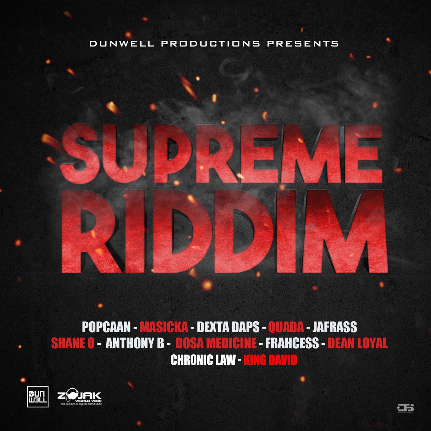 Supreme Riddim by Popcaan, Masicka, Dexta Daps, Quada, Jafrass, Shane-o ...